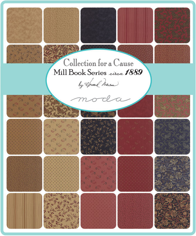 Moda Collection for a Cause Mill Book Series Jelly Roll — Ceramic Grill ...