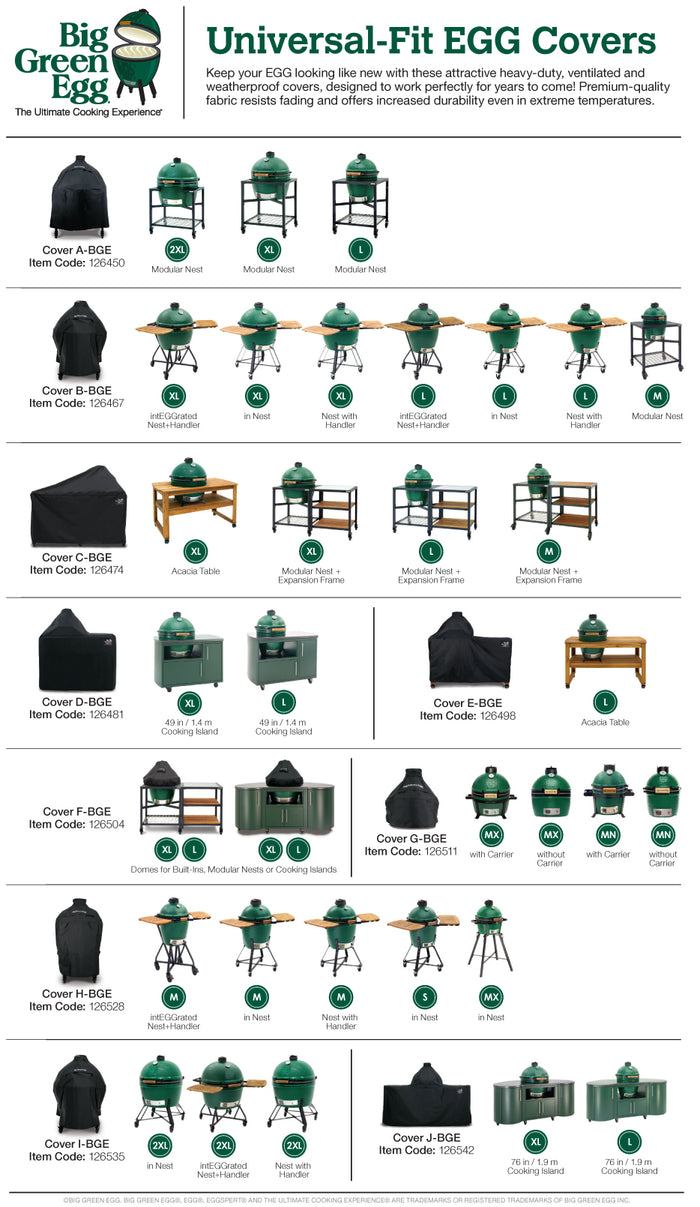 Big Green Egg Cover Size Guide | Find the Right Fit – Ceramic Grill Store